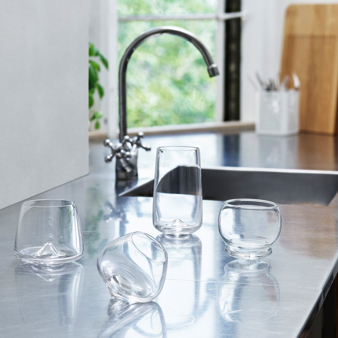 Normann Copenhagen Rocking Glasses - Set of 4 (Order Quantity: 6) by ...