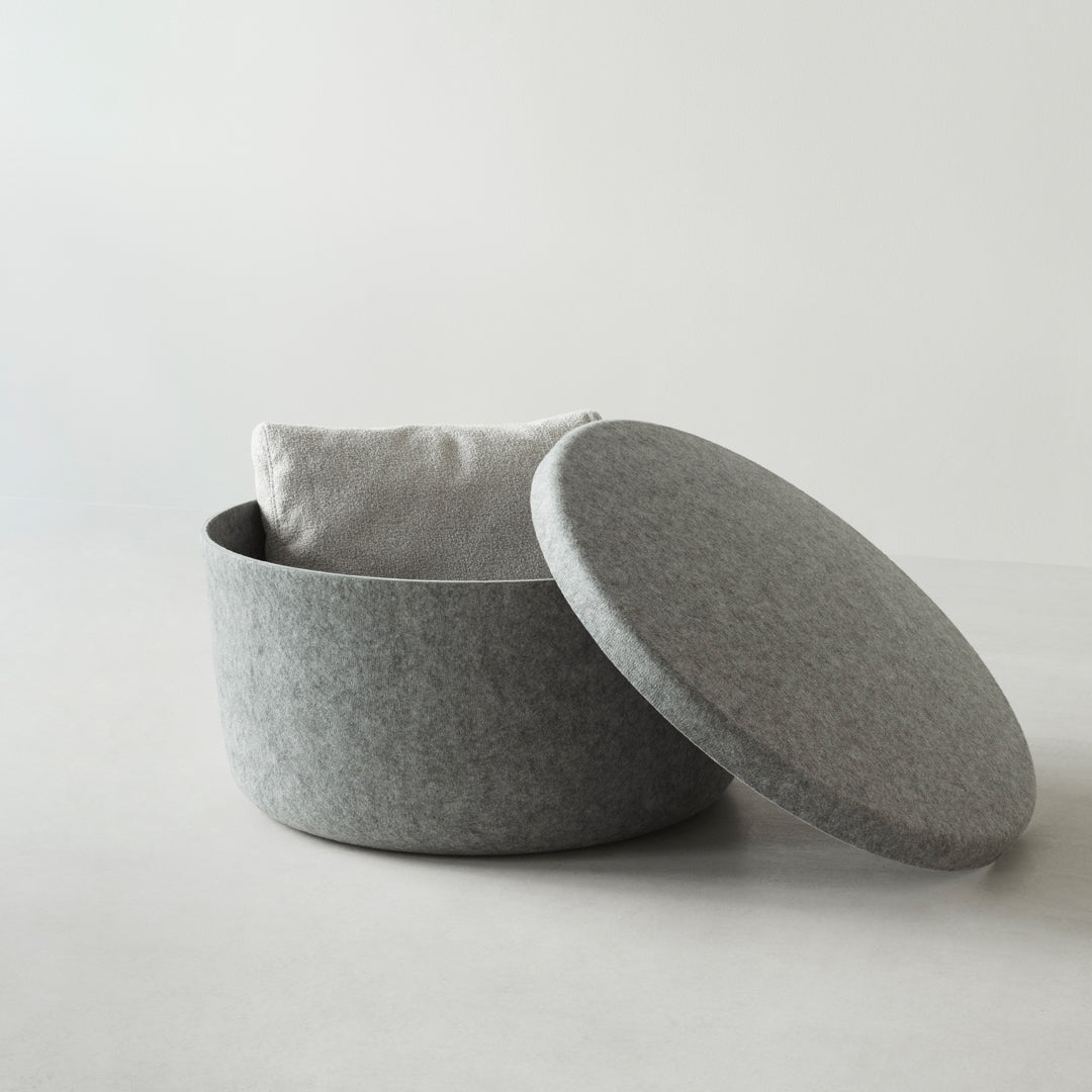 Normann Copenhagen Hide Storage Pouf by Simon Legald | Danish Design Store