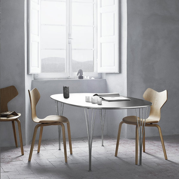 Fritz Hansen Super-Elliptical Table by Piet Hein + Arne Jacobsen ...