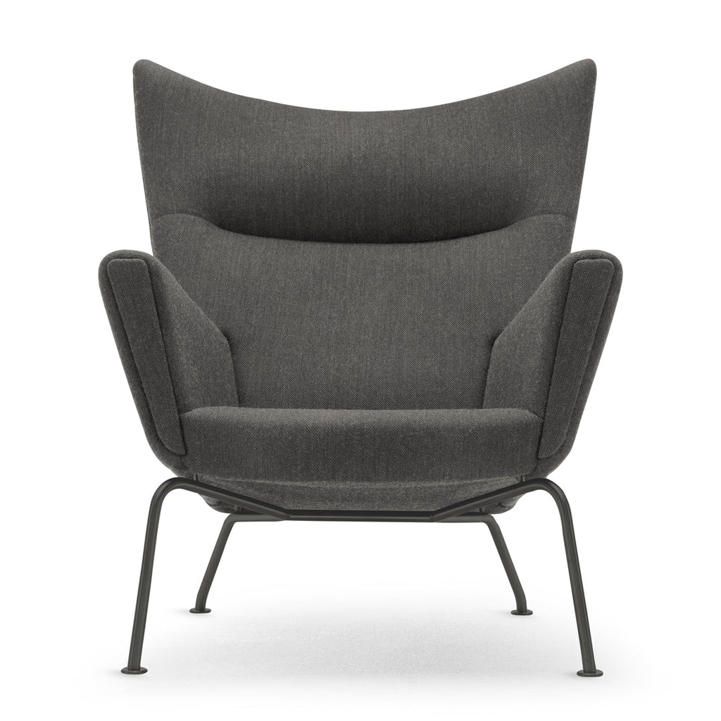 Wegner CH445 Wing Chair – Hallingdal 65 #126 – Black Powder-coated Bas ...