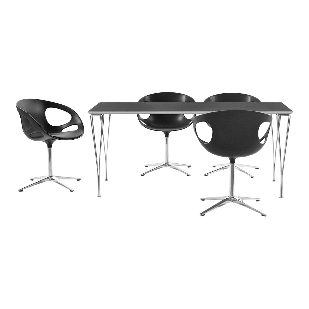 Fritz Hansen Rectangular Table - B637 / B638 by Piet Hein + Arne ...