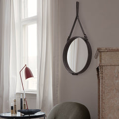 Gubi Adnet Circular Mirror by Jacques Adnet | Danish Design Store