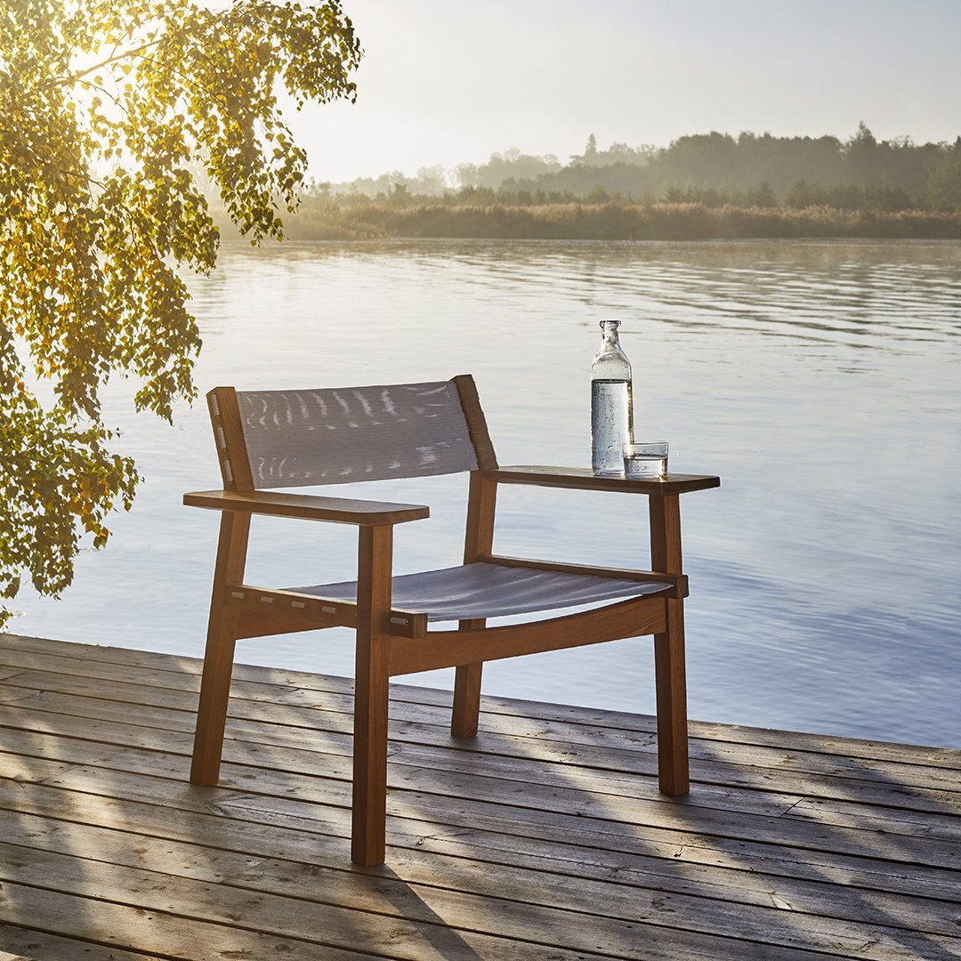 Skargaarden Djuro Lounge Armchair w/ Fabric by Matilda Lindblom ...