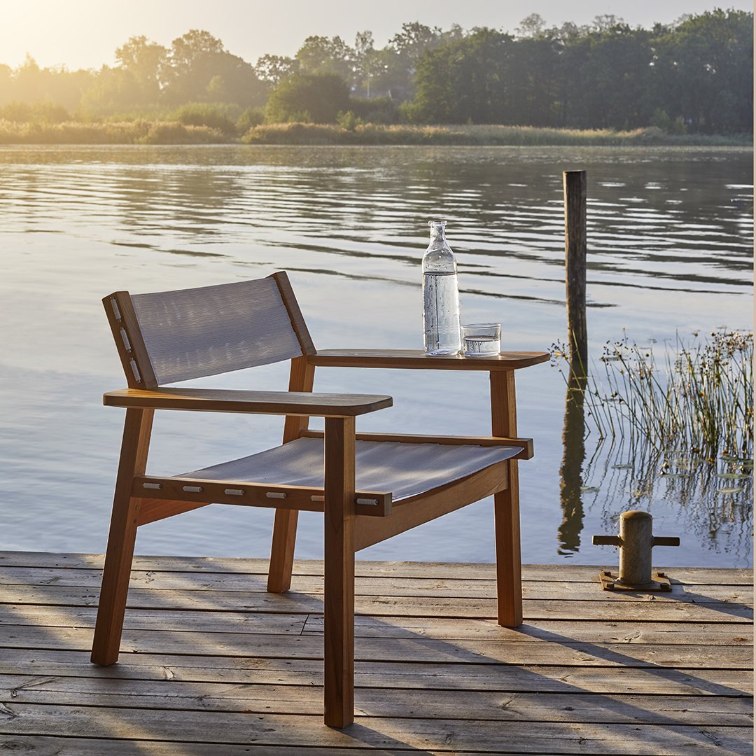 Skargaarden Djuro Lounge Armchair w/ Fabric by Matilda Lindblom ...