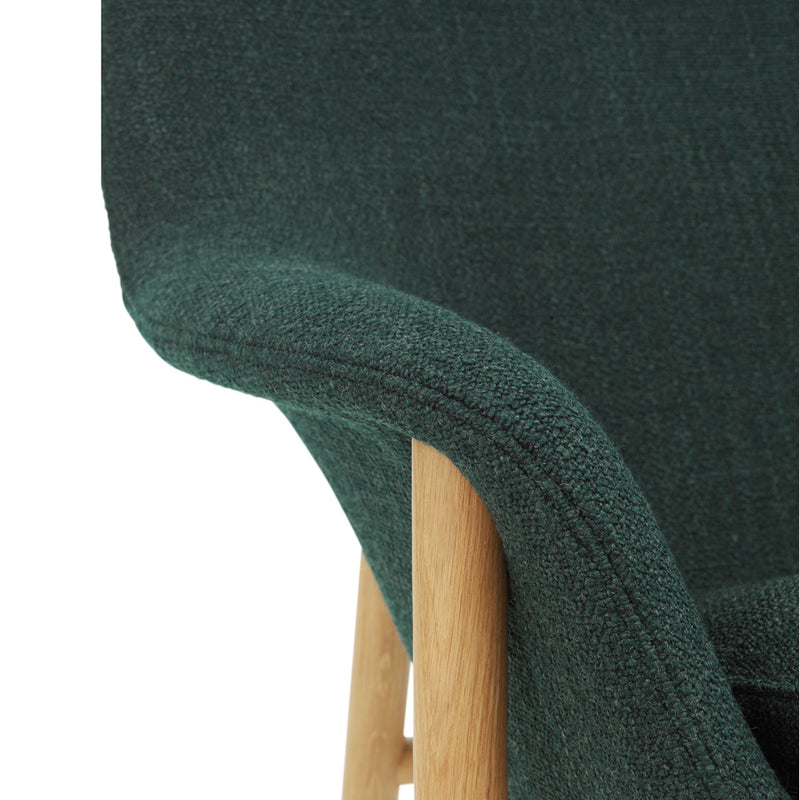 Drape High Lounge Chair w/ Headrest - Wood Legs – Danish Design Store