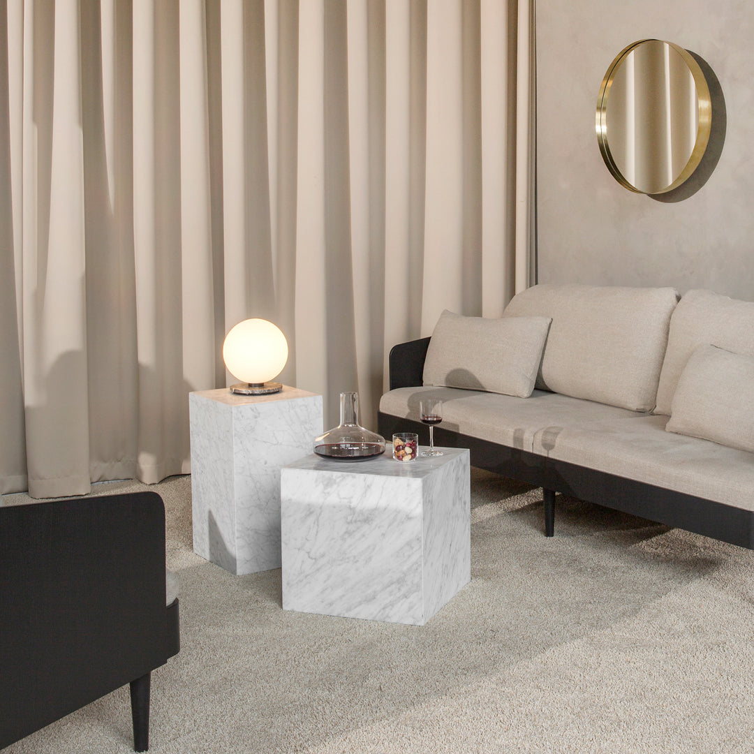 Audo Copenhagen (formerly Menu) Marble Plinth End Table - Cubic by Norm ...