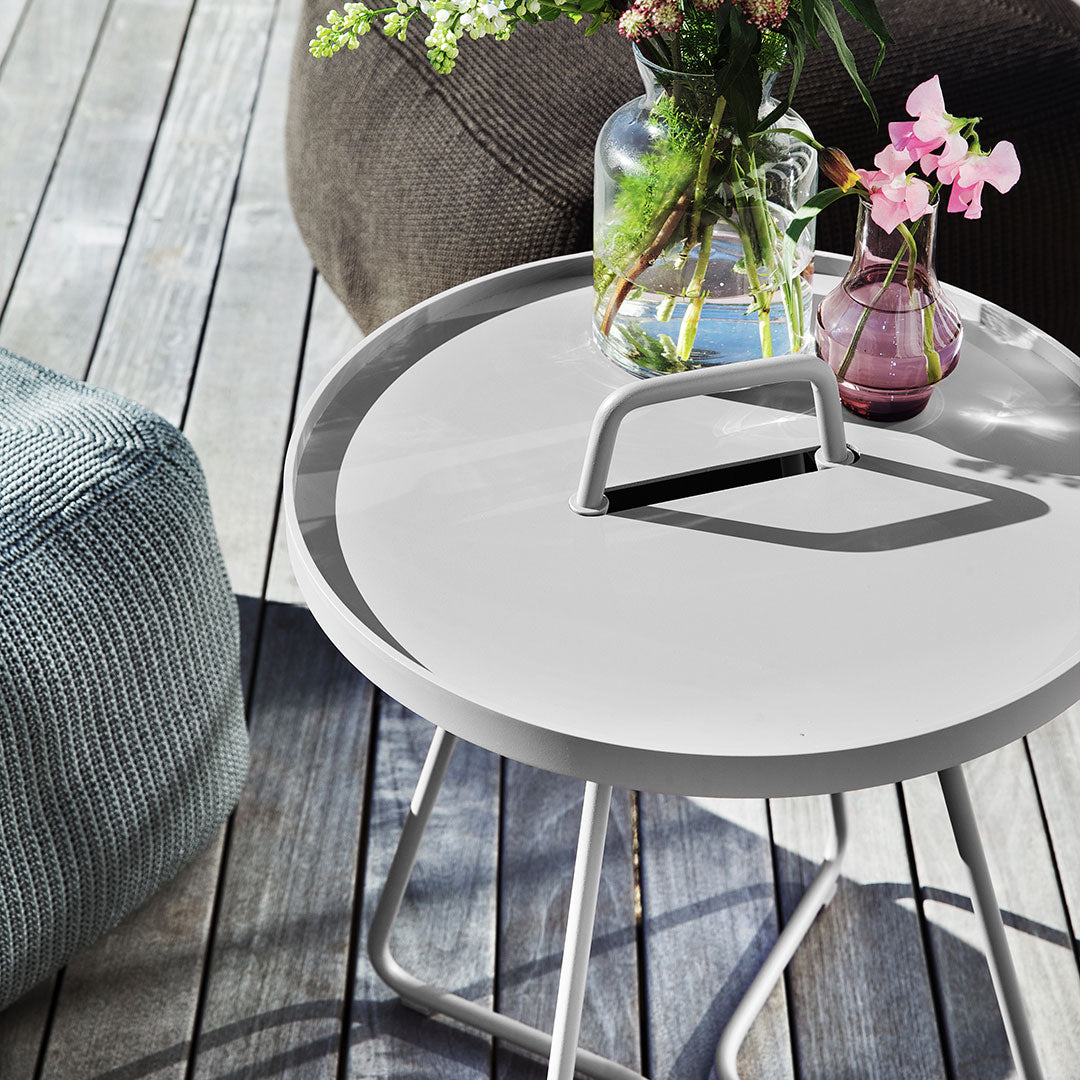 Cane-line On-the-Move Side Table by Strand + Hvass | Danish Design Store