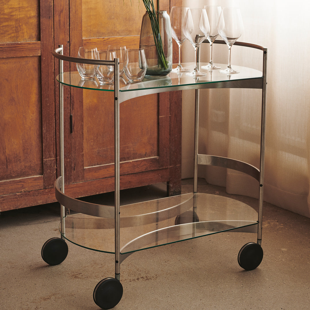 BRDR Kruger Orbis Mobile Rectangular Serving Cart by O&M Design ...