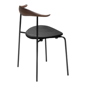 CH88P Chair - Seat Upholstered - Black Frame - Wood – Danish Design Store